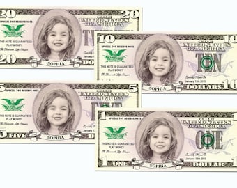Digital Play Money Custom Pretend Money Personalized Play Money ...
