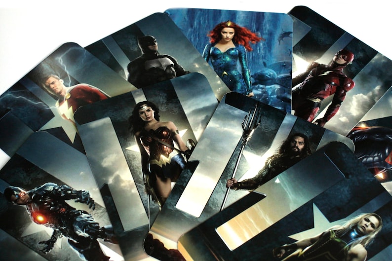 DC Comics Movie Table Numbers Custom Double Sided Heavy Card - Etsy