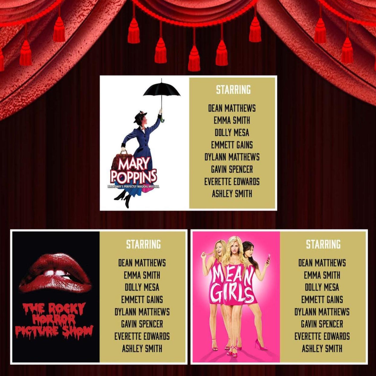 Broadway Theater Show Seating Chart Poster 24x36 - Etsy