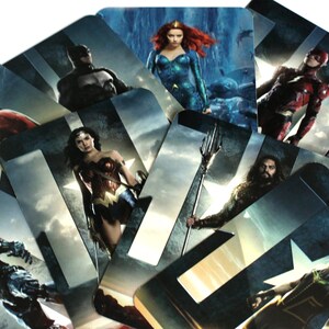 DC Comics Movie Table Numbers Custom Double Sided Heavy Card - Etsy