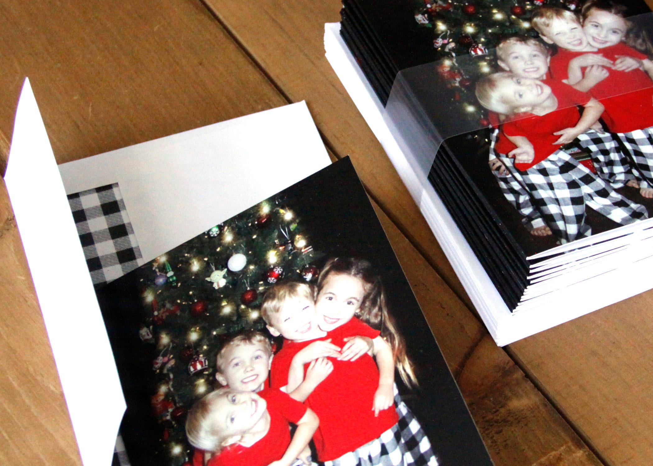 Custom Picture Portrait Front & Back Photo Folded Card | Etsy