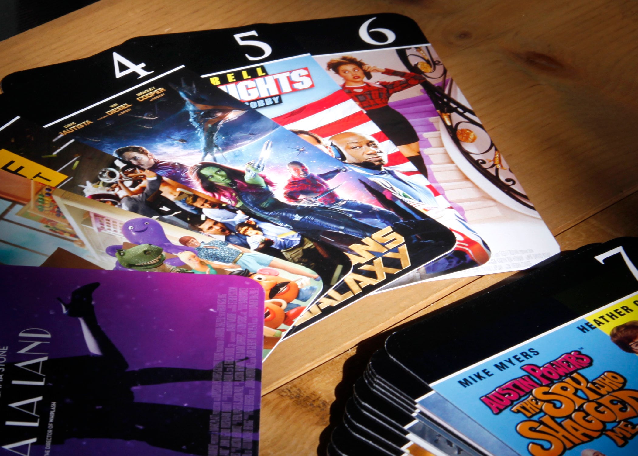 Movie Table Numbers Screen Custom Double Sided Almost Any | Etsy