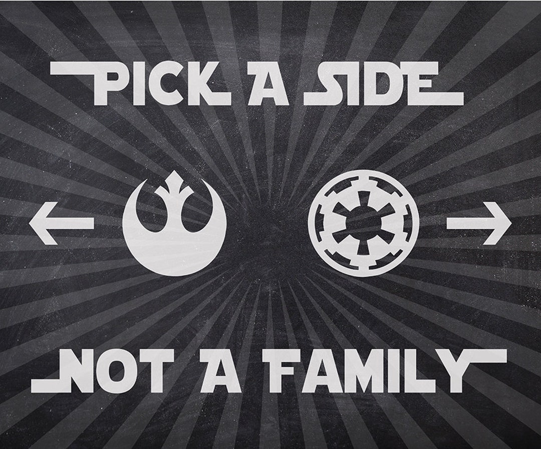 Star Wars Wedding Pick a Side Poster 16x20 or 20x30 - Etsy