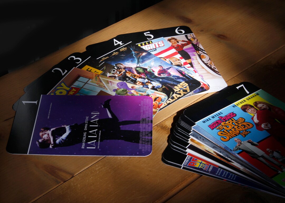 Movie Table Numbers Custom Double Sided Almost Any Movie Available - Etsy