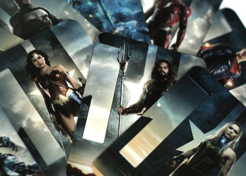 DC Comics Movie Table Numbers Custom Double Sided Heavy Card - Etsy