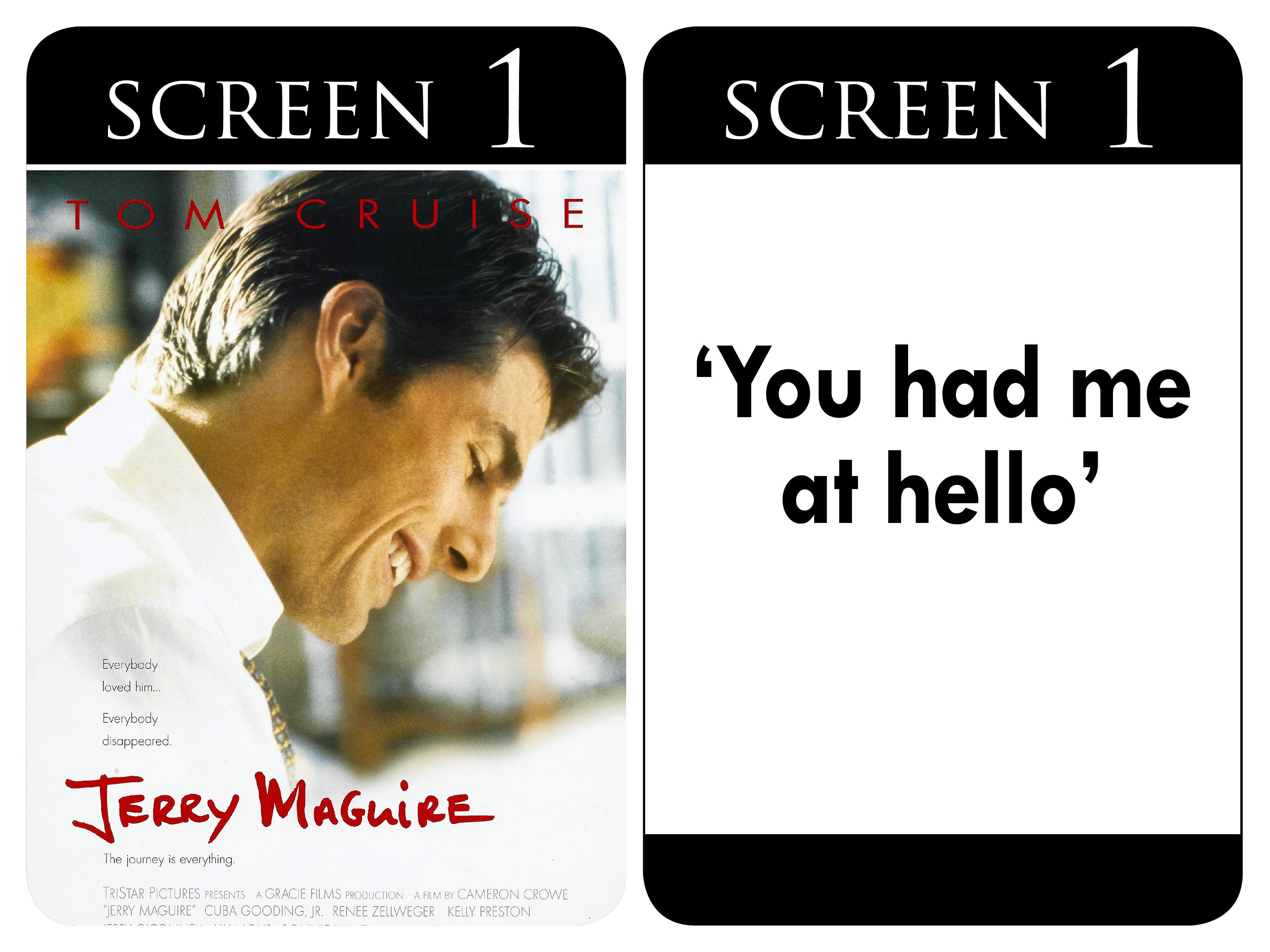 Movie Table Numbers Screen Custom Double Sided Almost Any | Etsy