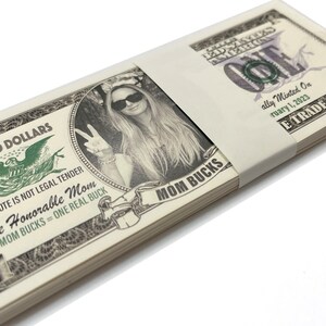 100 Personalized Custom Mom Bucks One Dollar Reward Bills - Etsy