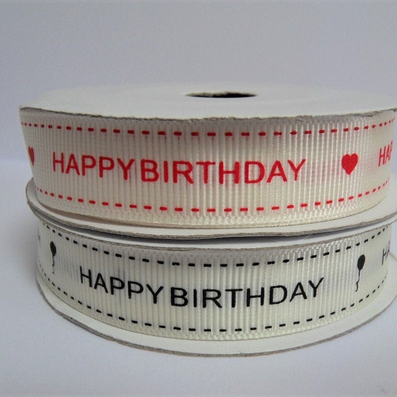 Happy Birthday Ribbon - Etsy