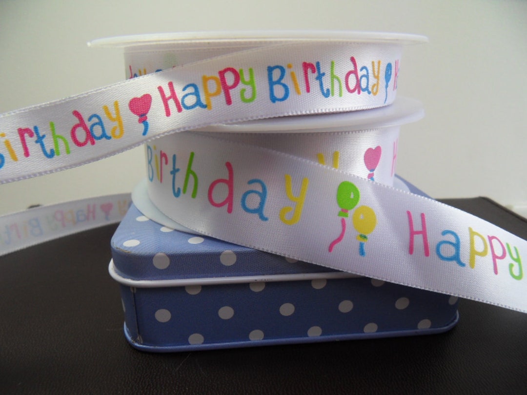 Happy Birthday Ribbon - Etsy