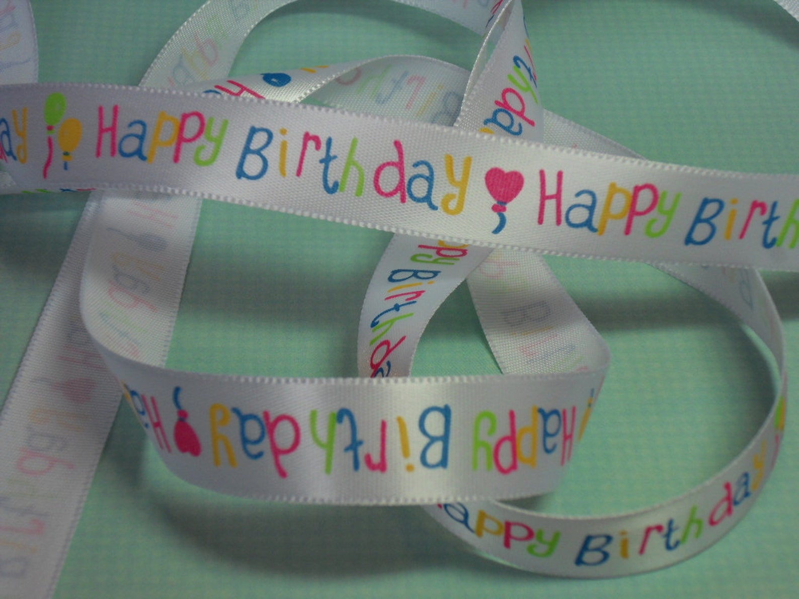 Happy Birthday Ribbon - Etsy
