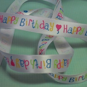 Happy Birthday Ribbon - Etsy
