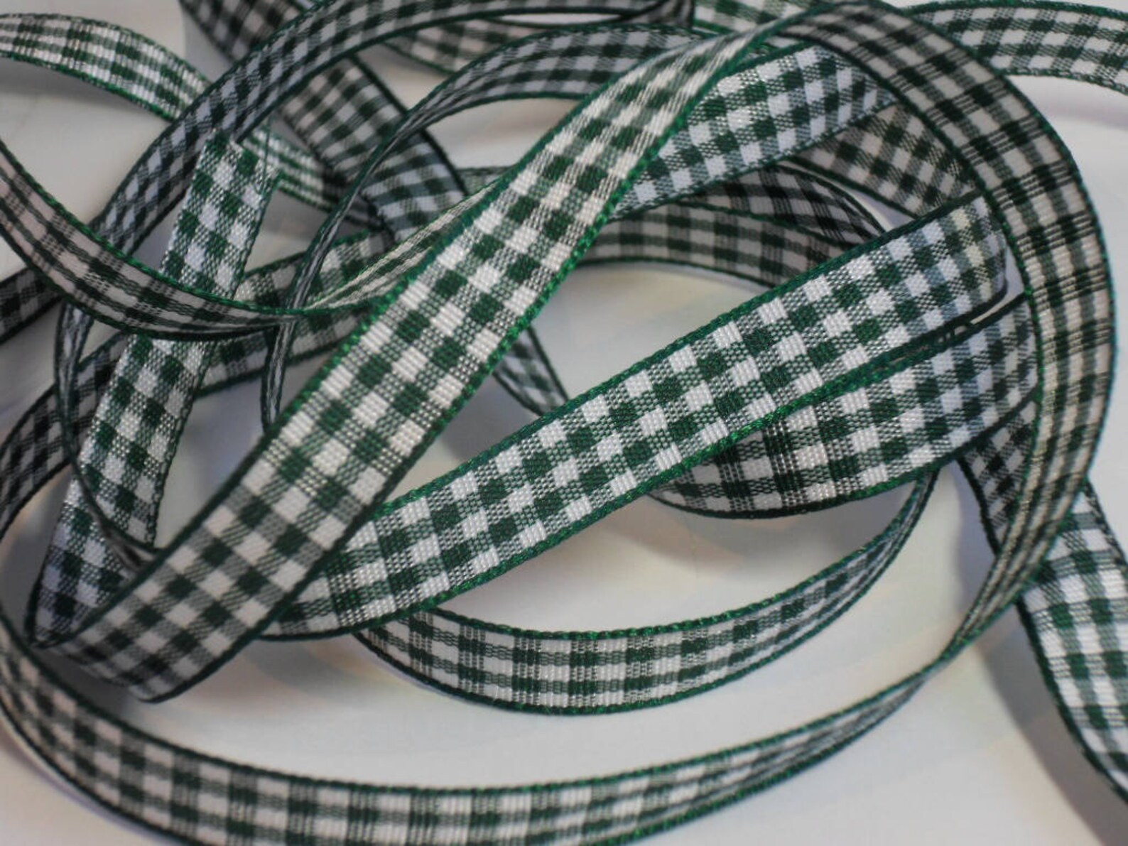 Quality Woven 10 Mm Gingham Ribbon by the Metre, Choice of Colours - Etsy