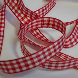Quality Woven 10 Mm Gingham Ribbon by the Metre, Choice of Colours - Etsy