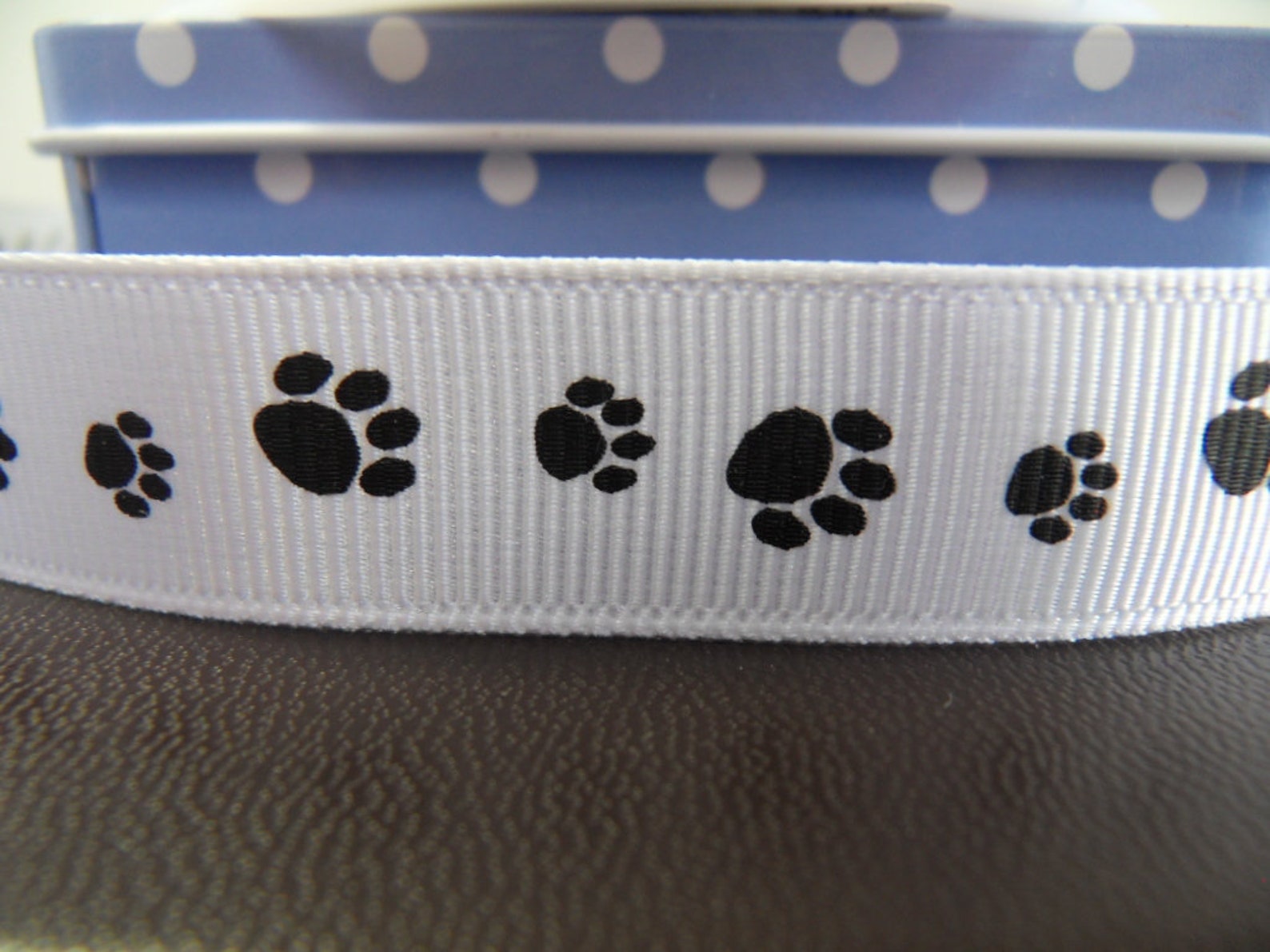 Grosgrain Paw Print Ribbon - Etsy