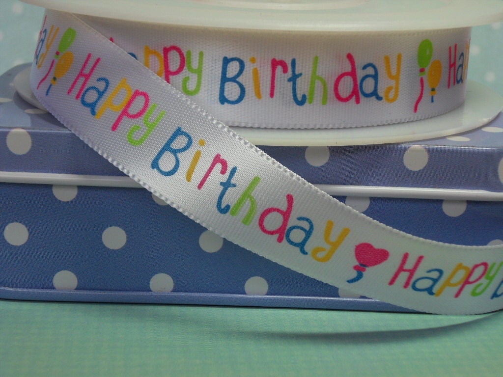 Happy Birthday Ribbon - Etsy