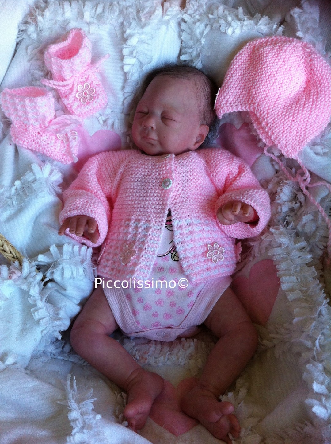 Knitted Garter Hat |18-20 in 45-50 Cm Doll |preemie Knits | Instant ...