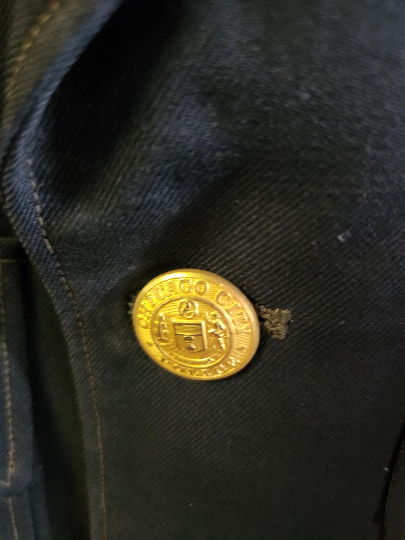 Vintage Chicago Police CPD Uniform Jacket With Old Felt Triangle Patch ...