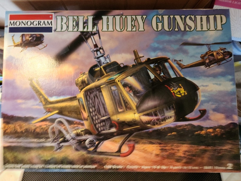 Monogram Bell Huey Gunship Helicopter Model Kit - Etsy