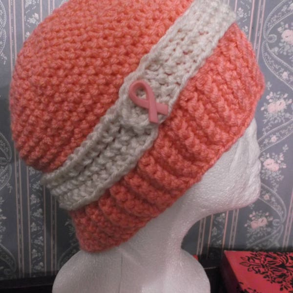 Breast Cancer Knit Hat - Etsy