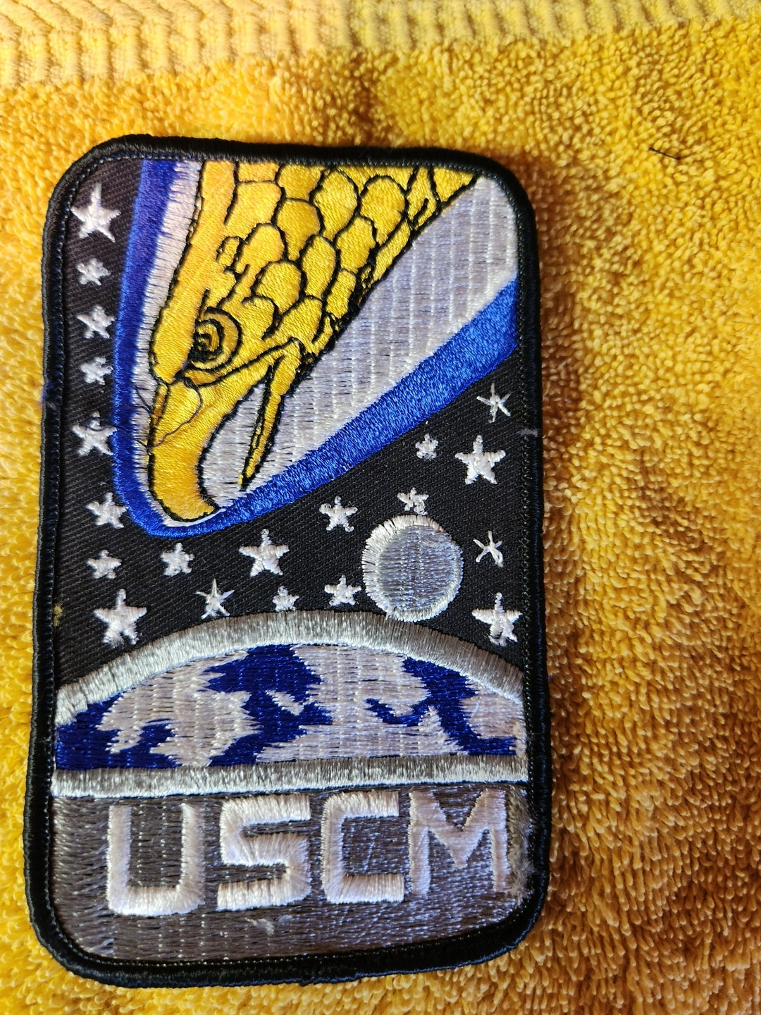 Aliens Screaming Eagles Gold Trim USCM Marines Patch 5 Inches Tall - Etsy