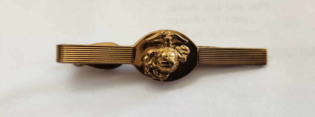Vintage USMC United States Marine Corps Gold Tone Tie Clip Tie Bar - Etsy