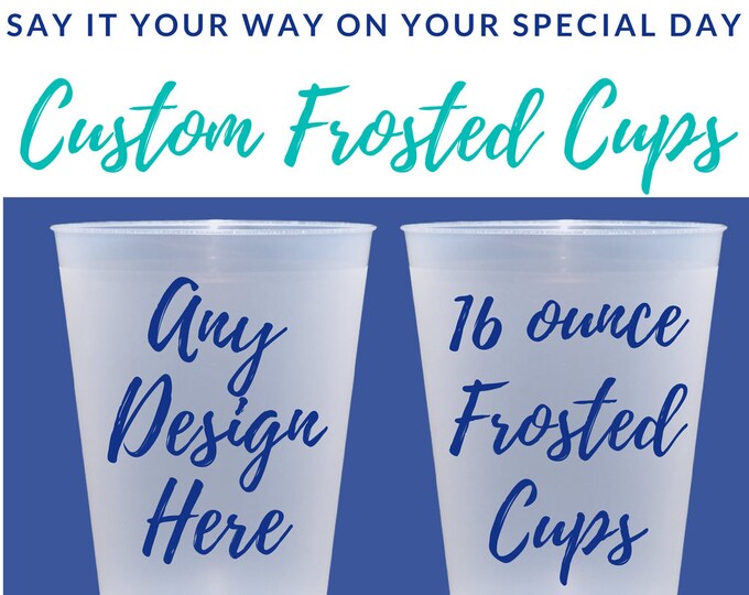 Personalized Shatterproof Cups, Monogrammed Frosted Cup, Monogrammed ...
