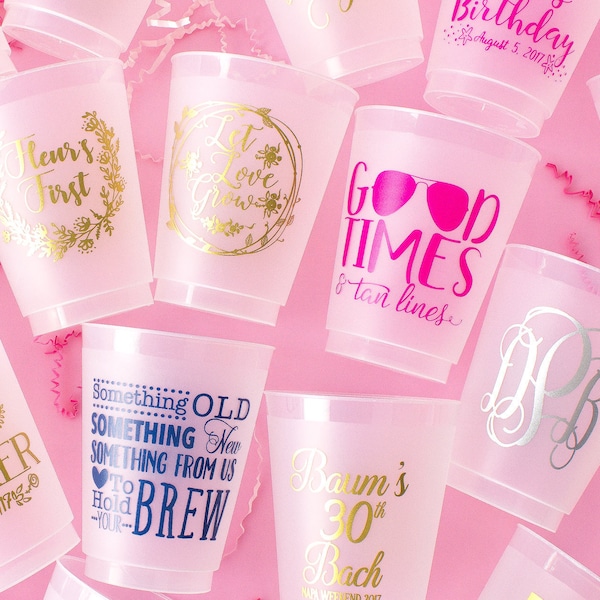 Monogram Cups - Etsy