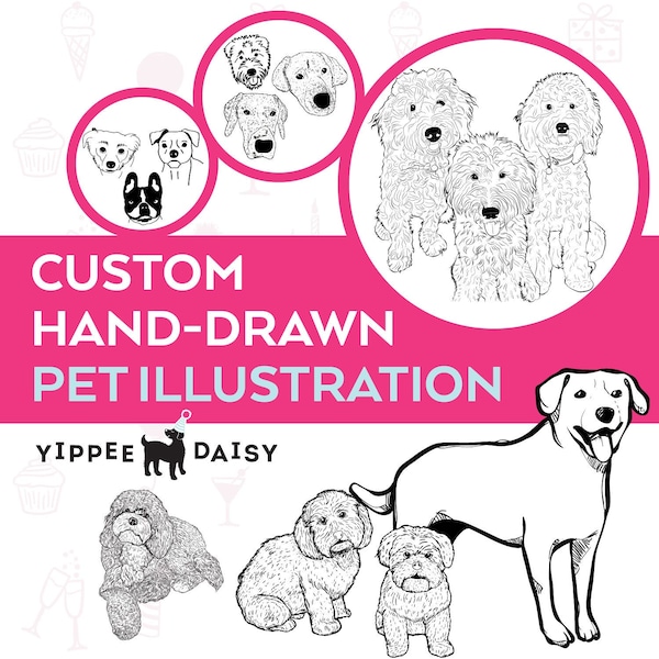 Custom Pet Drawing - Etsy