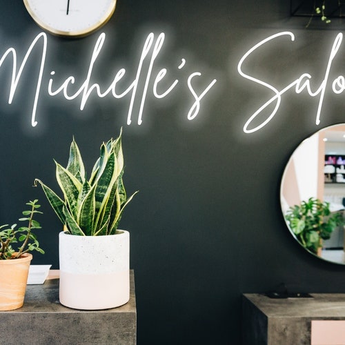 Salon Sign Custom Beauty Salon Sign Personalized Hair Salon - Etsy