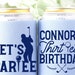Let's Partee, Thirtieth Birthday Party Favor, 30th Birthday Can Cooler ...