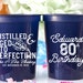 Personalized Birthday Cups, 80th Birthday Plastic Cups, Aged to ...