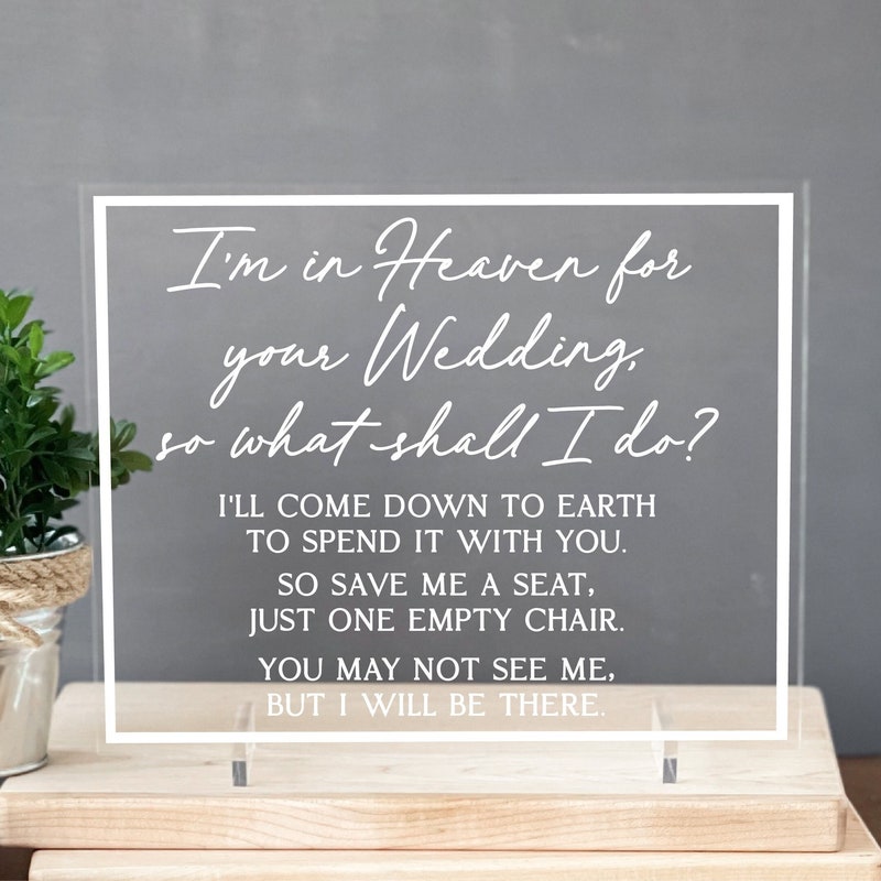 Memorial Table Sign - Etsy