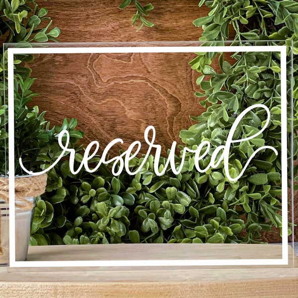 Reserved Sign for Party - Etsy
