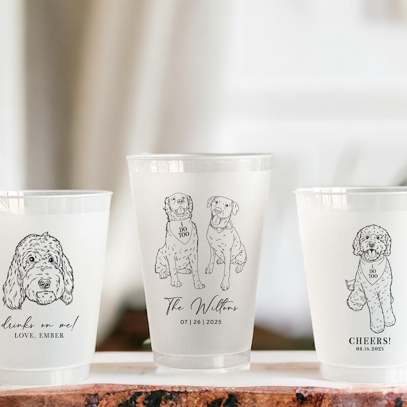 Dog Faces on Cup - Etsy