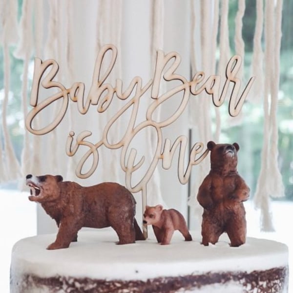 Bear Cake Topper - Etsy