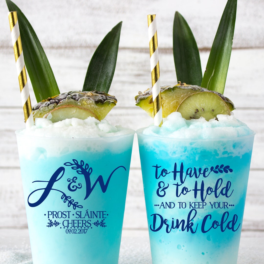 Wedding Cups Custom Wedding Favors for Guests Monogrammed Cups to Have ...