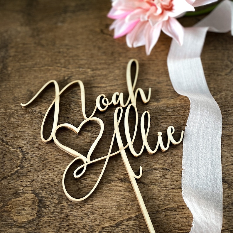 Personalized Cake Topper Custom Name Cake Topper Script Cake - Etsy