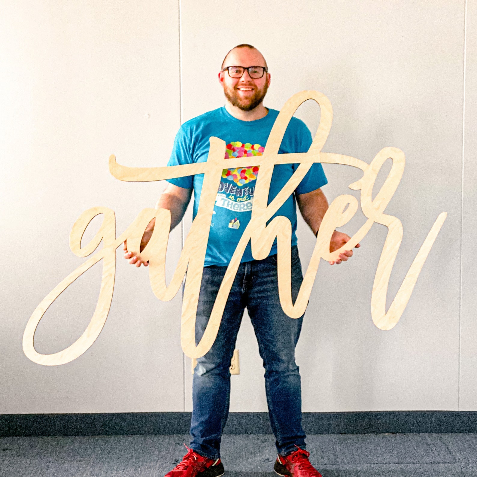 Gather Sign Large Gather Wood Sign Gather Word Sign Farmhouse - Etsy