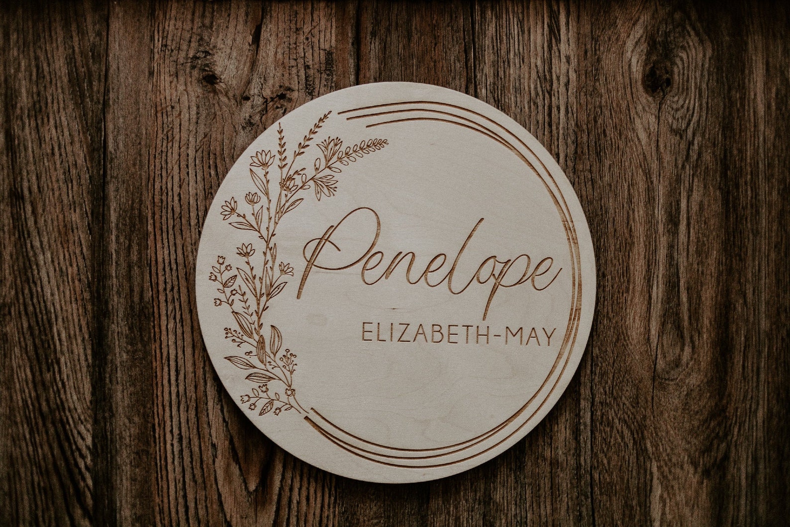 Name Announcement Sign Baby Name Plaque Custom Baby Name - Etsy