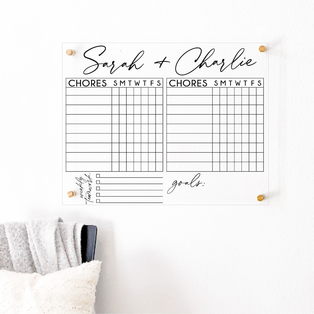 Personalized Task Chart for Kids Responsibility Chart Job Chart for ...