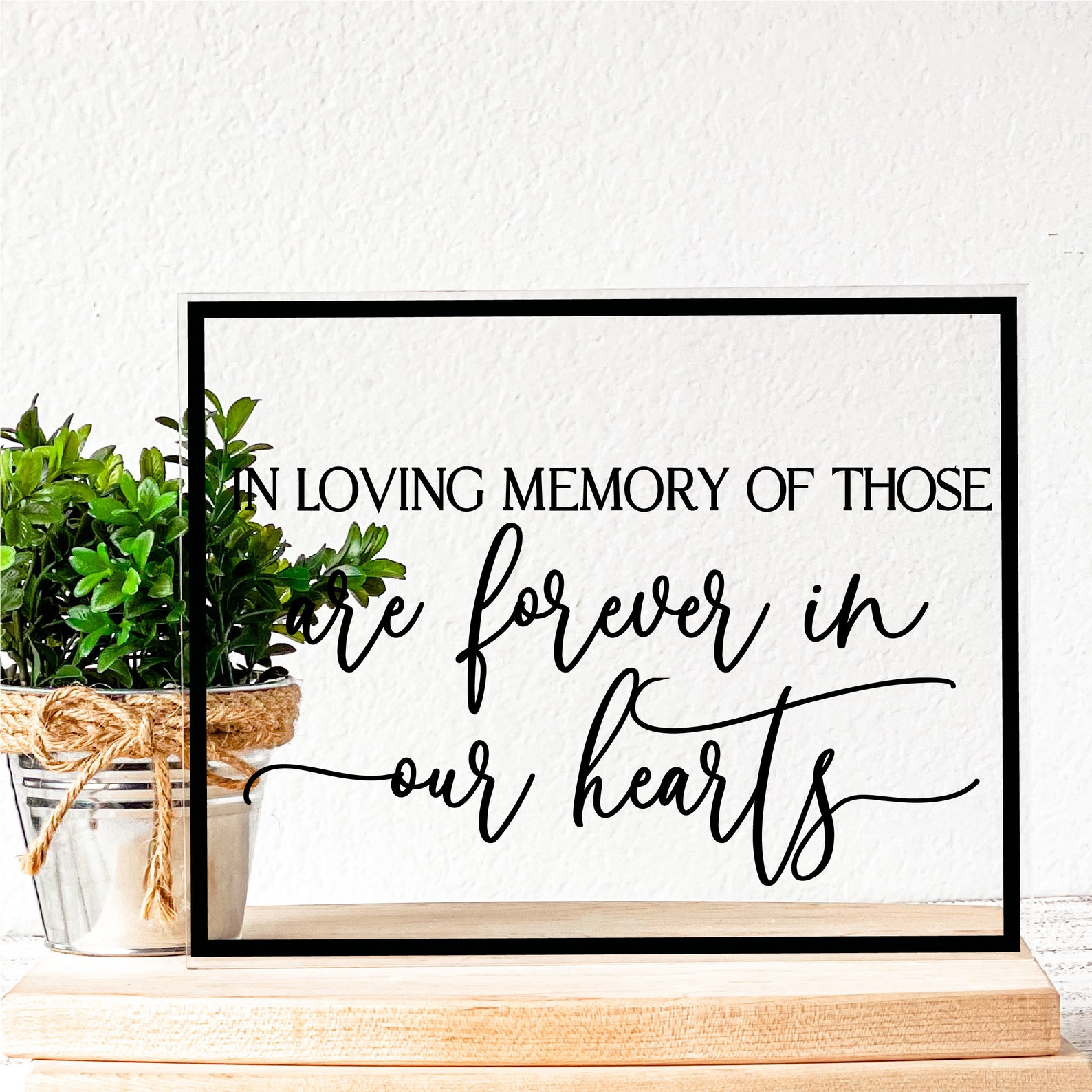 Remembrance Table Decor Memory Table Sign in Loving Memory - Etsy