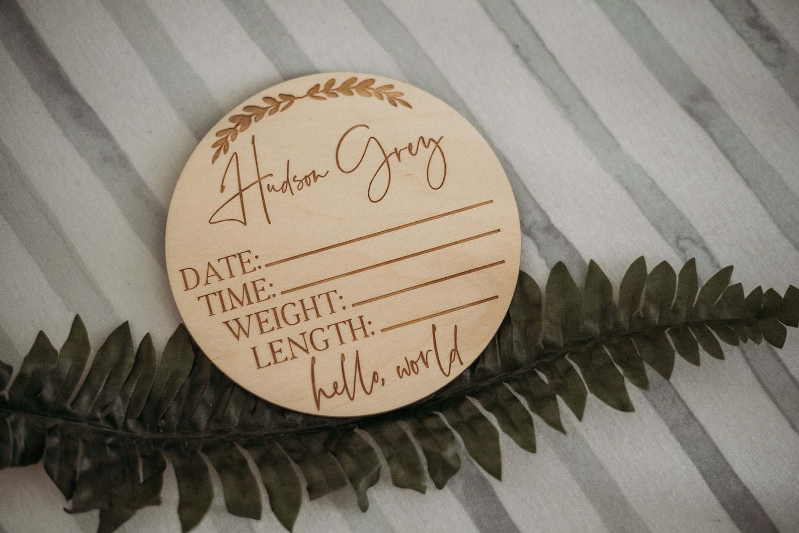 Engraved Baby Name Sign Newborn Birth Stats Sign Wooden Baby | Etsy