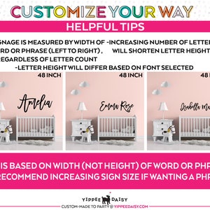 Large Name Sign for Wall Baby Name Cutout for Nursery Big Name Sign for ...