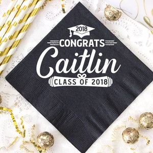 Graduation Napkins, 2019 Graduation, College Grad, Congrats Grad ...