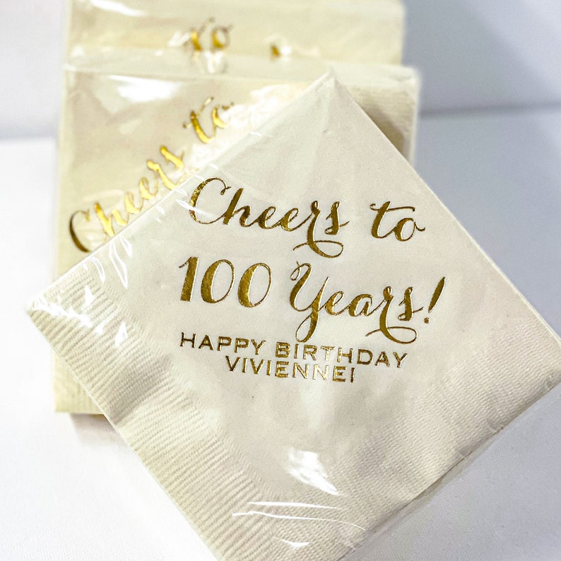 Cheers to 100 Years 100th Birthday Milestone Birthday Decor - Etsy