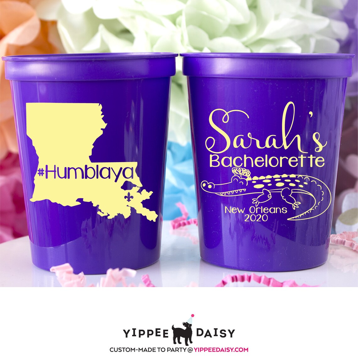 Bachelorette Party Cups Personalized Plastic Cups Hen Party | Etsy
