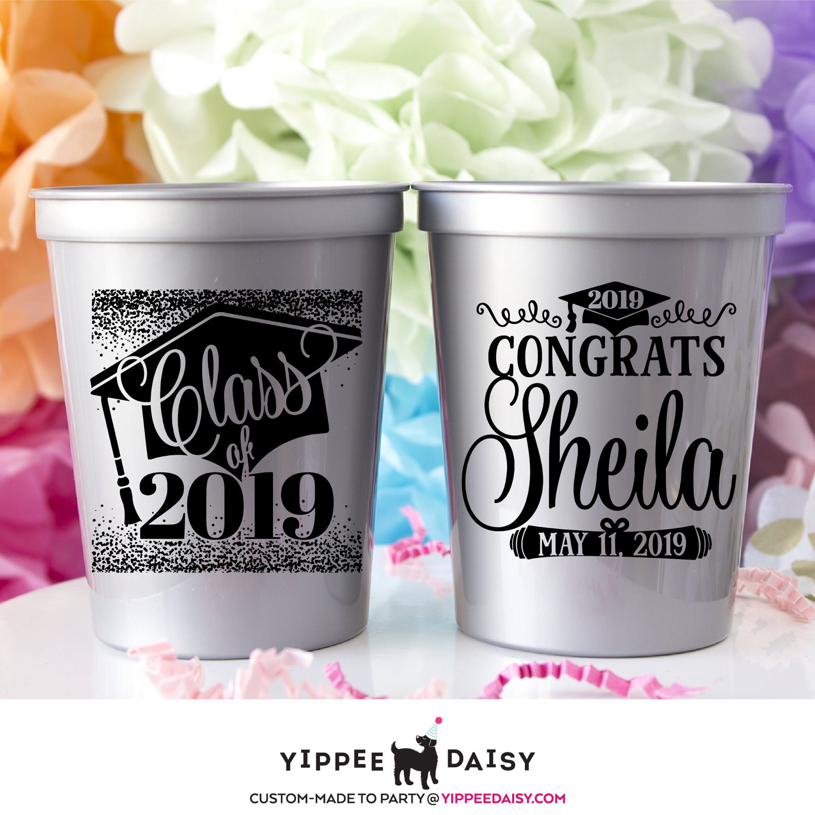 Graduation Party Cups Congrats Grad Graduation Party Decor - Etsy