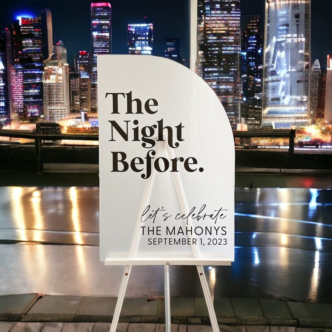 Rehearsal Sign - Rehearsal Dinner Sign - Wedding Rehearsal Welcome Sign ...