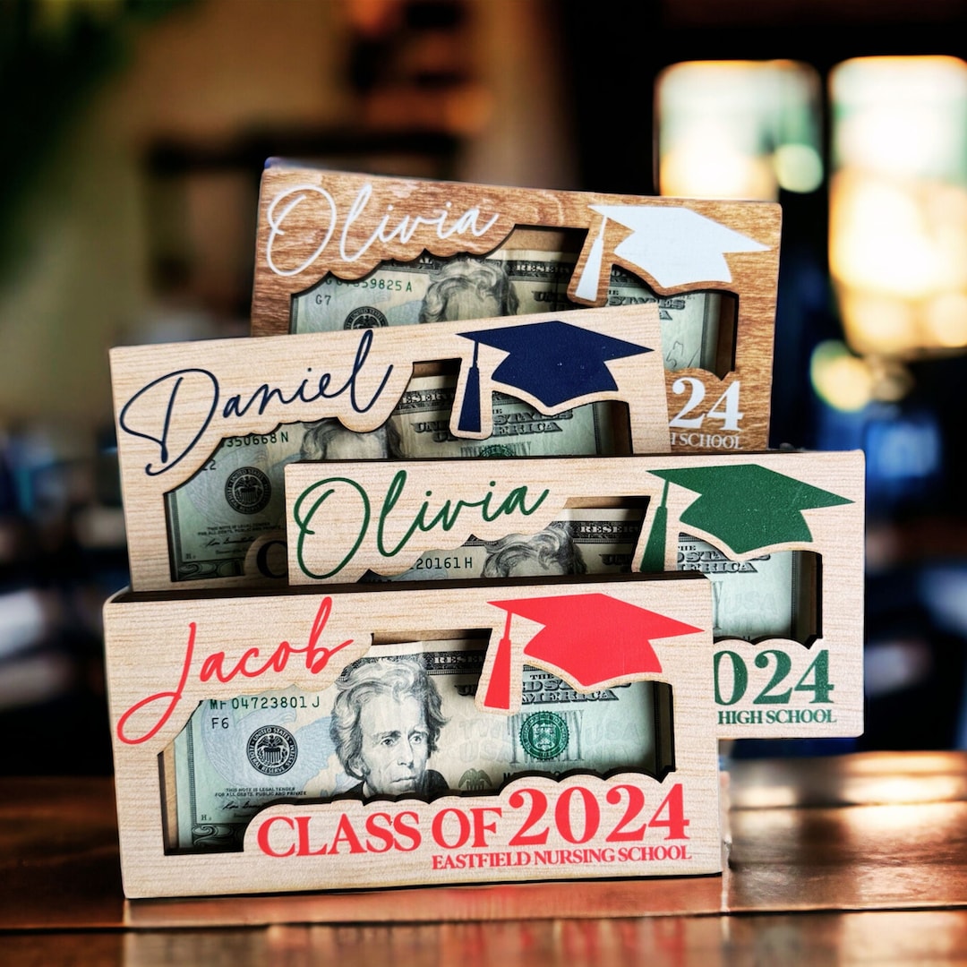 Graduation Money Holder Stand - Personalized Graduation Money Holder ...