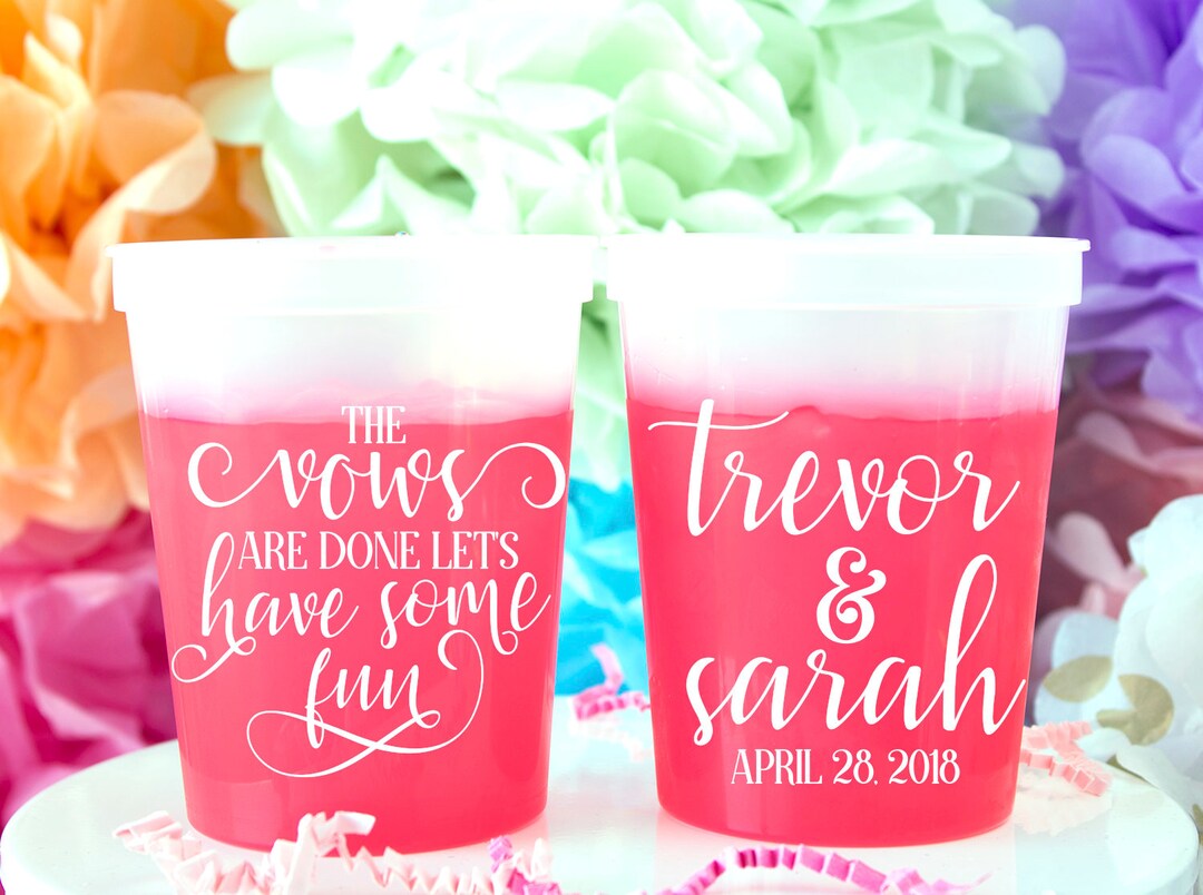 Personalized Cups, Color Changing Cups, Mood Cups, Wedding Cups, Party ...